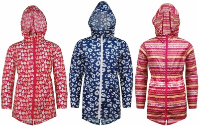 Girls Childrens Printed Kagool | Rain Coat | Kids Packa Jacket | eBay UK
