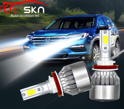 For 2009-2015 Honda Pilot Low Beam 100W 11000LM LED Headlight ...