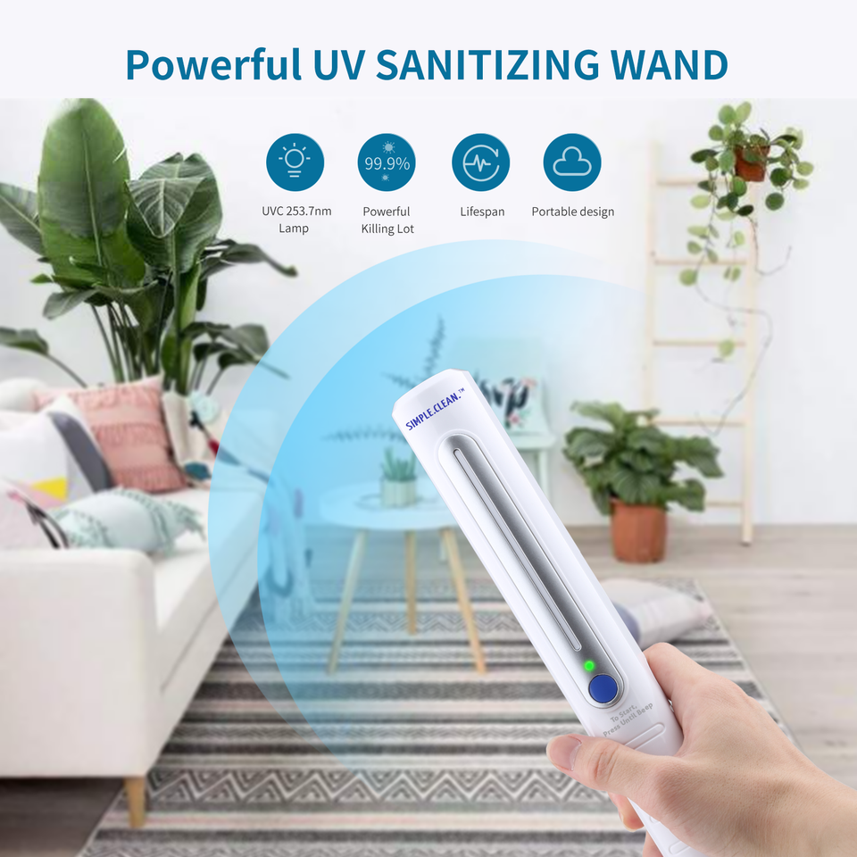 2 PACK - Sanitizing Wand Portable Disinfecting Lamp | eBay