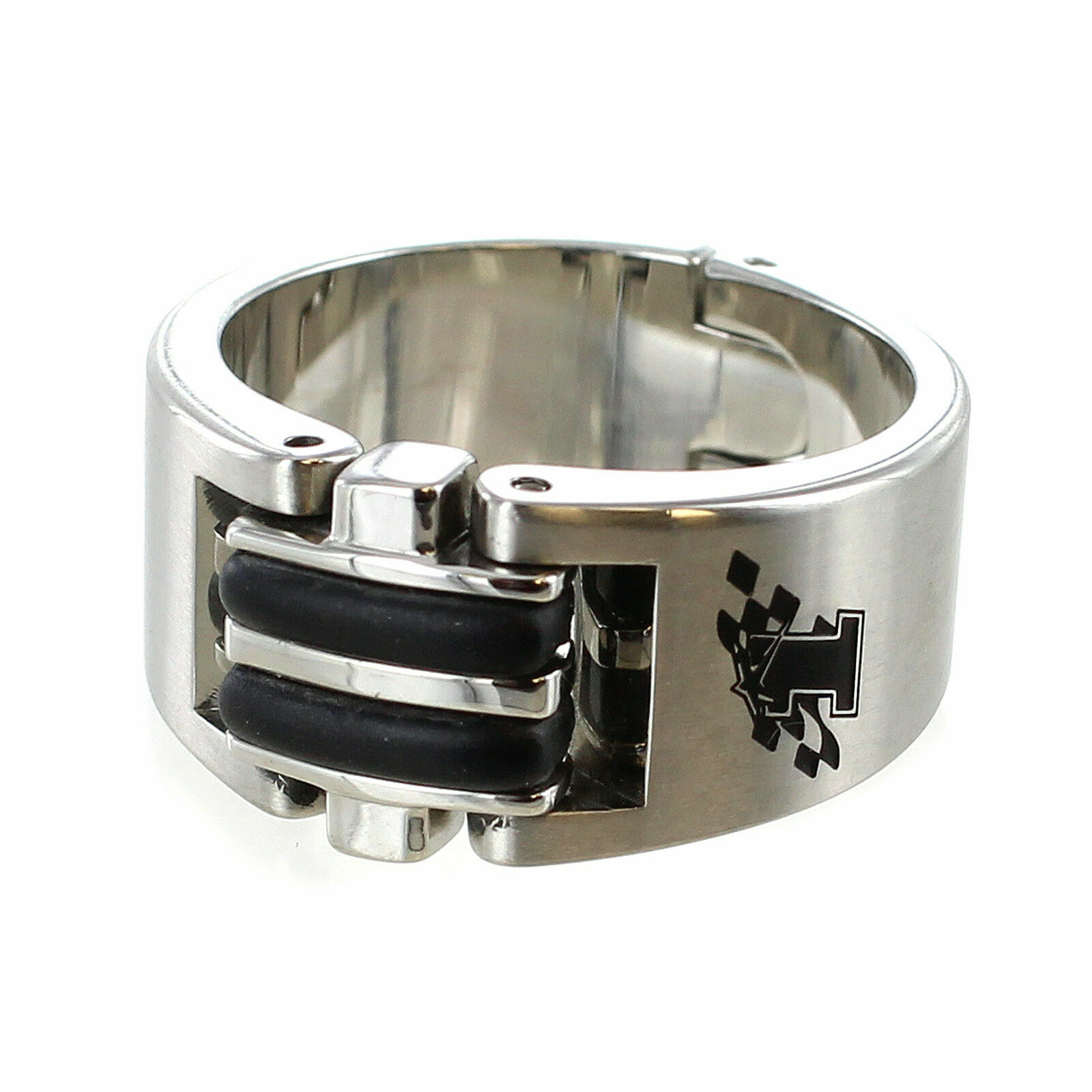 Rochet Roma #1 Nicky Hayden Signature Stainless Silver Magnum Ring Size ...