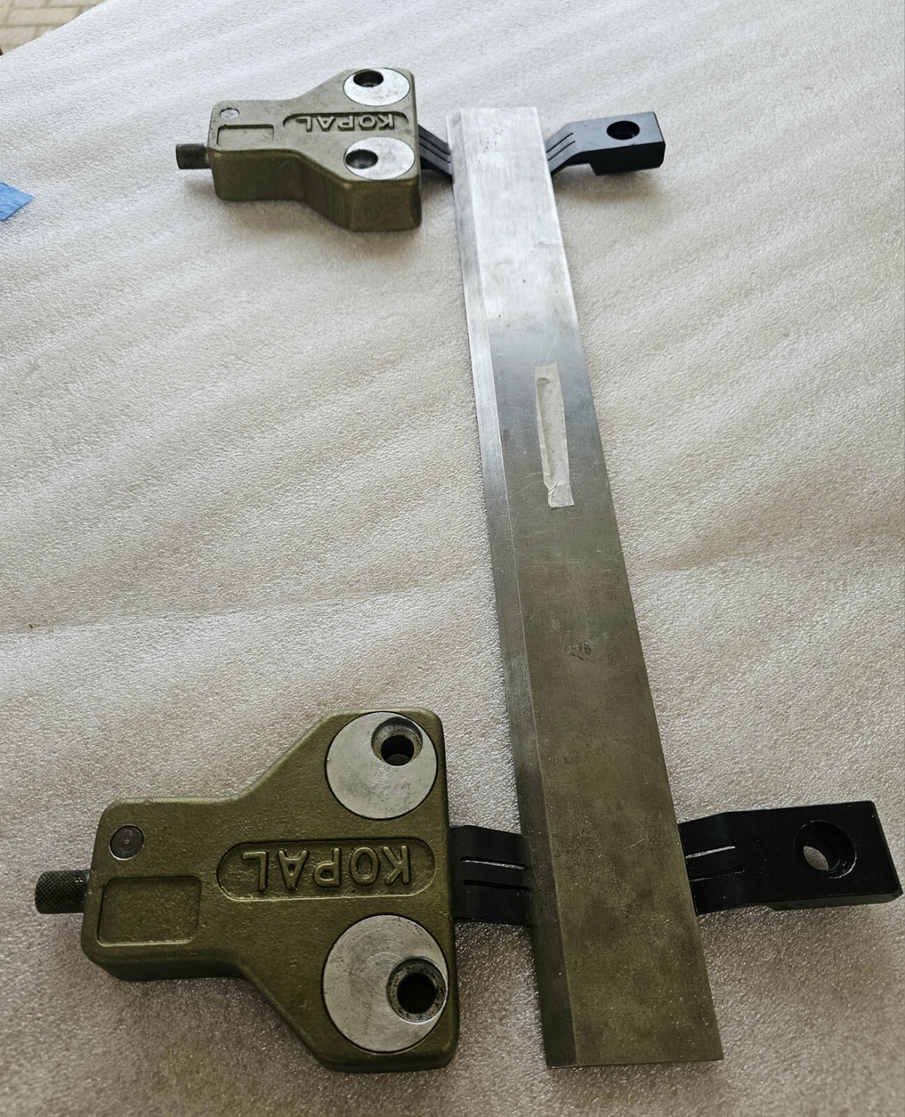 Two Mitee-Bite Kopal Table Mounted Driving Clamp (Rare) with Table ...