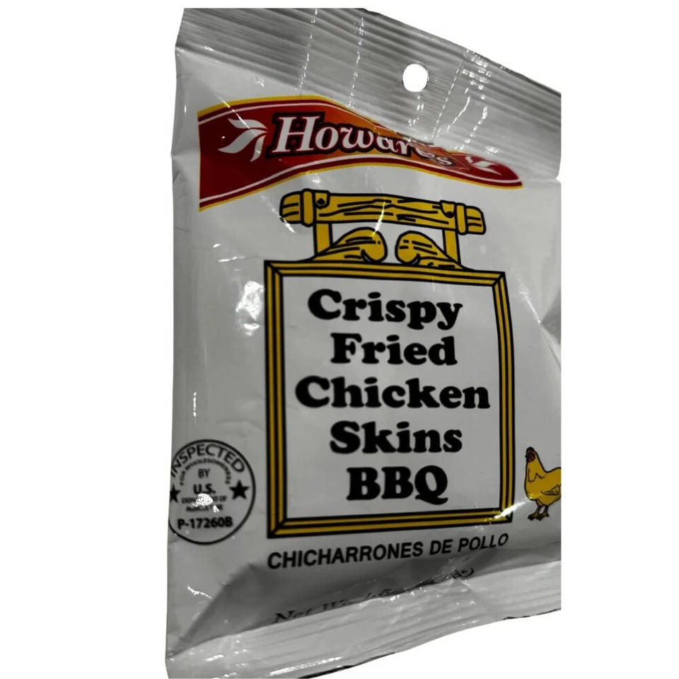 Howard's Original & BBQ | Crispy Fried Chicken Skins Chips- 1.5oz|Pack ...