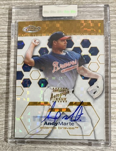 2003 Topps Finest Gold X-Fractor Autograph #102 Andy Marte /199 ...