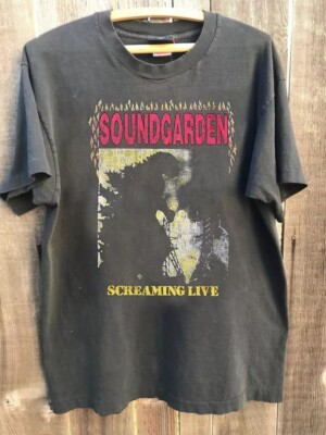 Soundgarden Screaming Life Graphic Charcoal Unisex T shirt Reprint S ...
