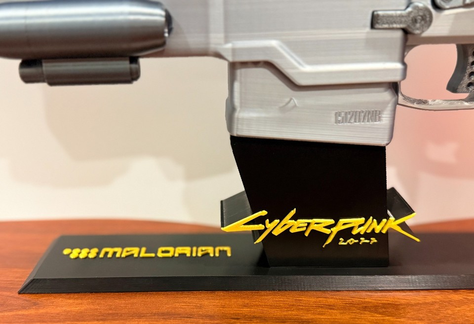 Johnny Silverhand Malorian Arms 3516 3D Printed Prop With Stand | eBay