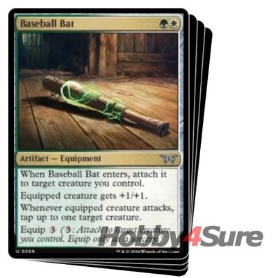 Baseball Bat X4 M/NM Magic: The Gathering MTG Duskmourn: House Of ...