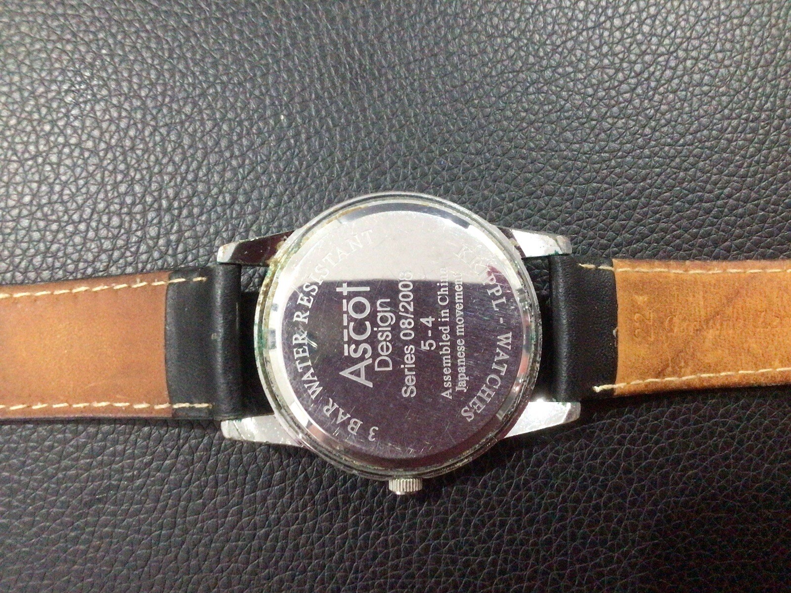 KIRPPL Men’s watch Ascot Design 3 bar water resistant genuine leather ...