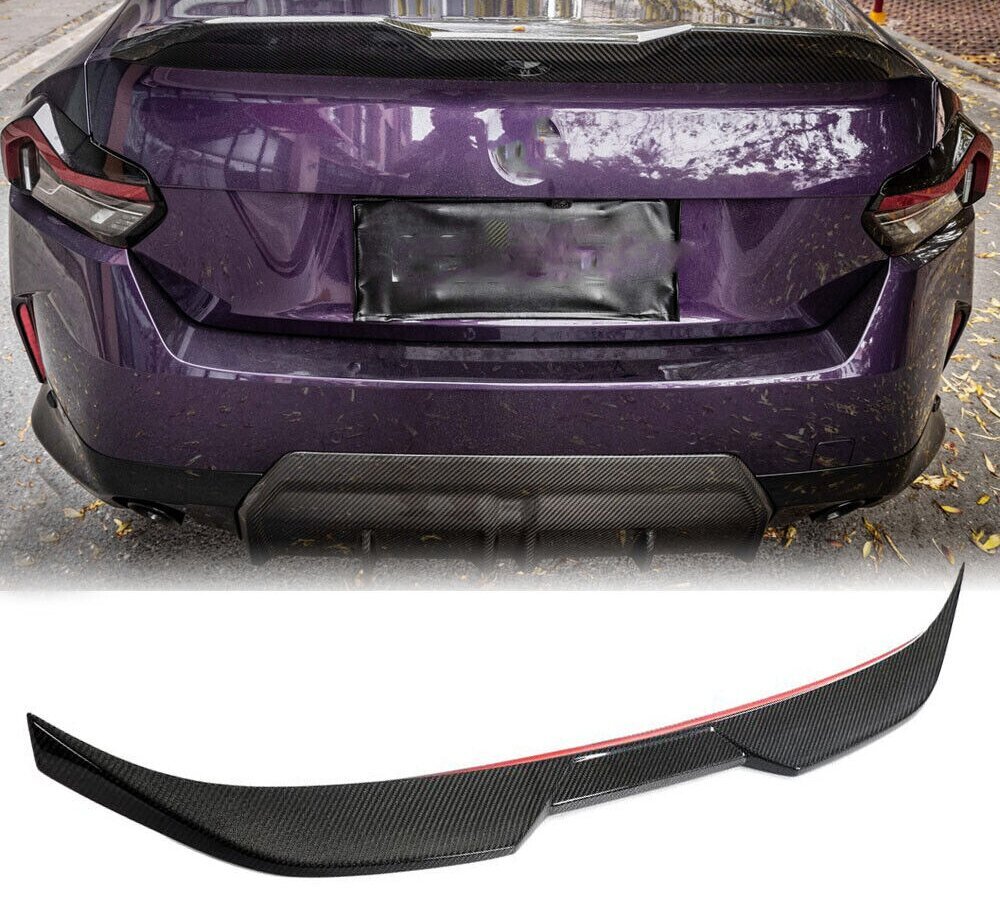 Real Carbon Fiber Rear Trunk Spoiler Lip Wing for BMW G42 G87 M2 Coupe ...