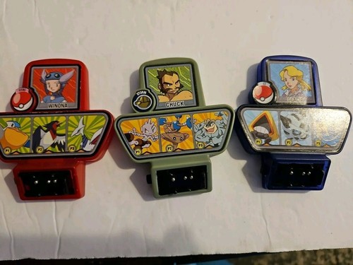 Pokemon V-Trainer Lot Of 3 Winona Chuck And Glacia Electronic Battle ...
