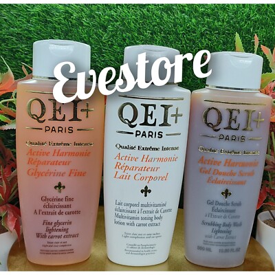 3 In 1 QEI + Paris Lightening Body Lotion 480ml, Glycerin & Scrubbing ...