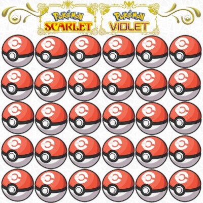 30 Sport Ball Bundle Pokemon Scarlet Violet Apriballs Apriball Balls ...
