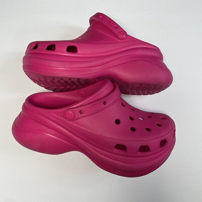 platform pink crocs size 11 in women | eBay
