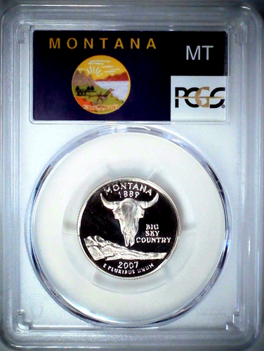 2007-S 25C State Quarter Montana PCGS PR69 DCAM CLAD 23cts0817 | eBay