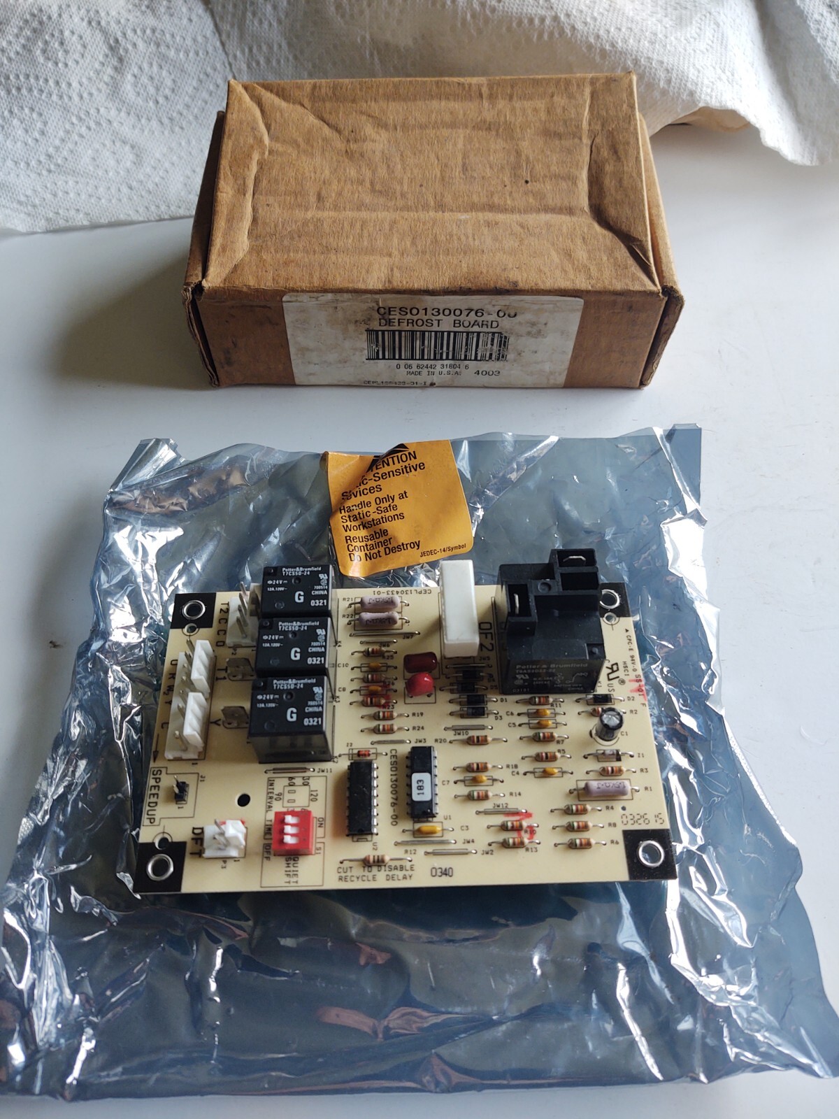 Ceso130076-00 Carrier Defrost Control Board HVAC 18d6 for sale online ...