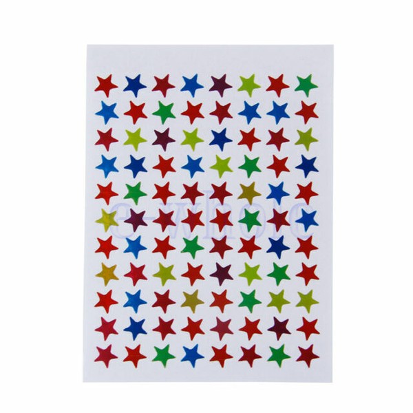 Newly 880pcs Star Shape Stickers Labels for Children Teacher Reward DIY ...