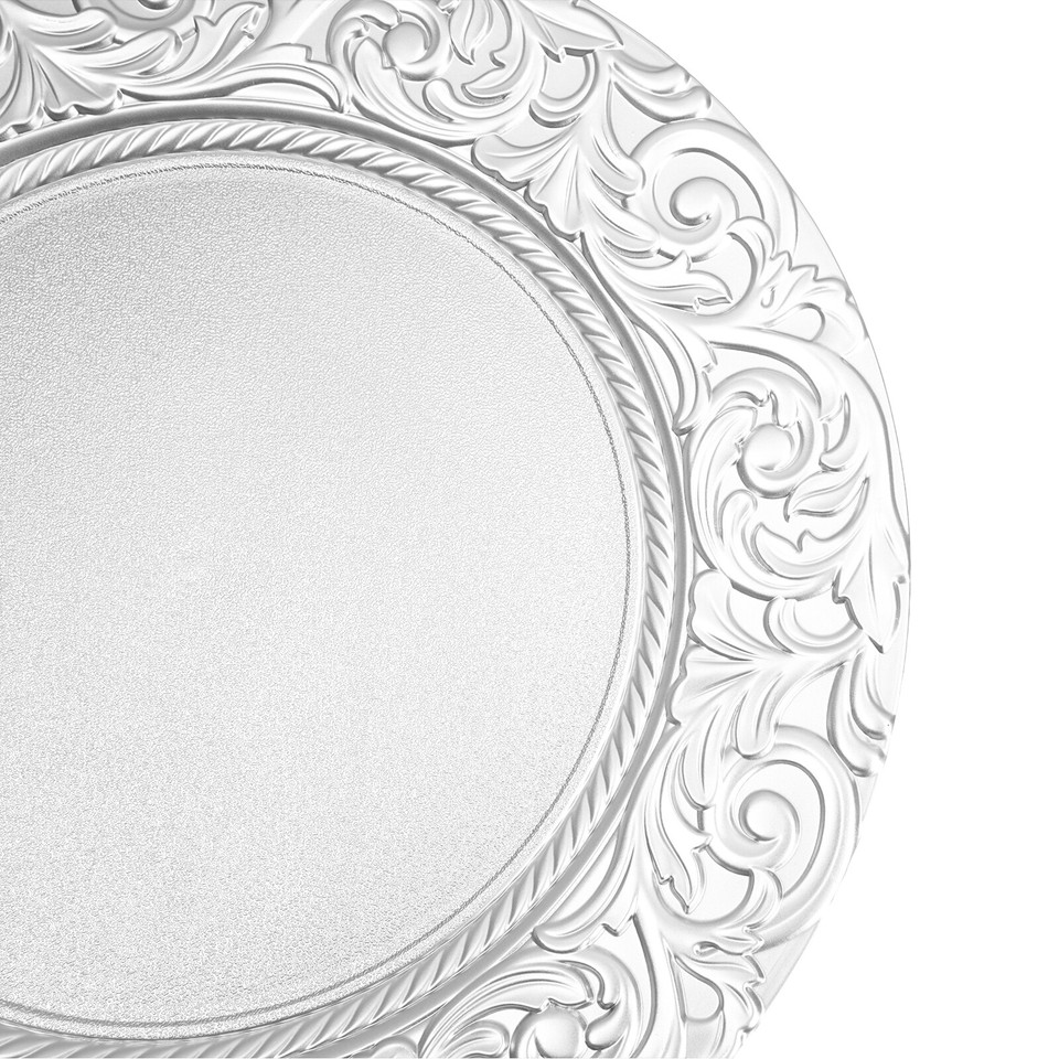 100 Pcs Charger Plates Bulk 13'' Round Dinner Plate Chargers for ...