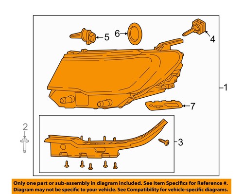 CHRYSLER OEM 17-21 Compass Headlamp Components-Headlamp Assy 55112715AG ...