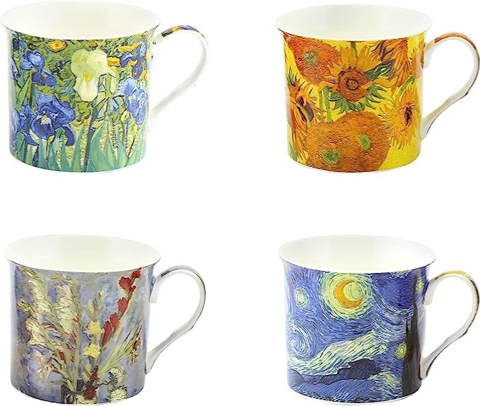Set of 4 Mugs Leonardo Collection Vincent Van Gogh Gift Box Coffee Set ...