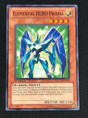 YUGIOH ELEMENTAL HERO PRISMA LCGX-EN033 1ST COMMON (NM) | eBay