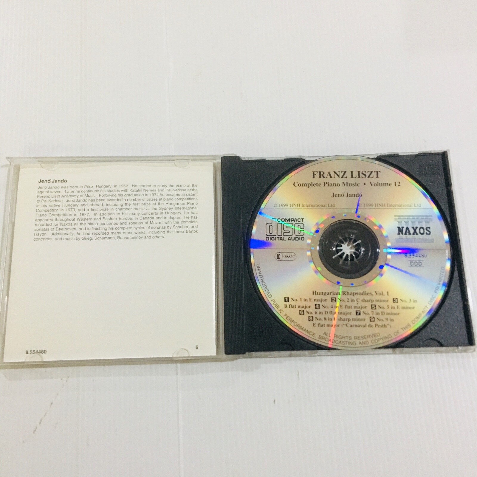 Liszt Piano Music Volume 12 CD 636943448021 | eBay