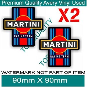 MARTINI RACING DECAL STICKER X2 VINTAGE MOTORACING SPORTLINE MOTORSPORT ...