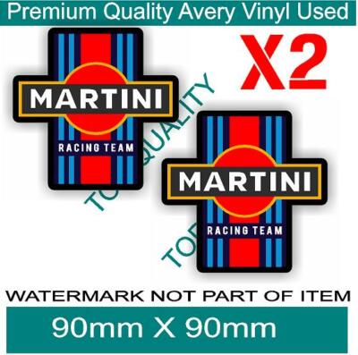 MARTINI RACING DECAL STICKER X2 VINTAGE MOTORACING SPORTLINE MOTORSPORT ...