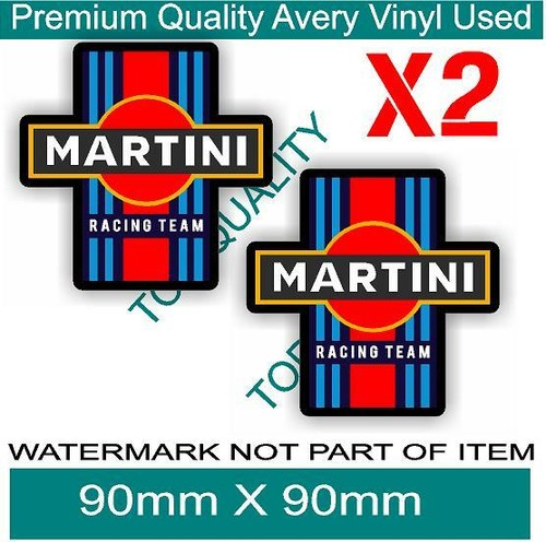 MARTINI RACING DECAL STICKER X2 VINTAGE MOTORACING SPORTLINE MOTORSPORT ...