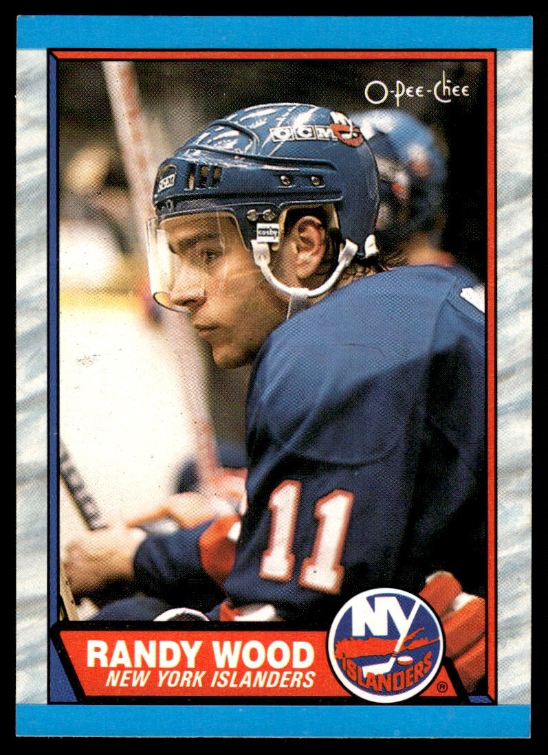 1989-90 O-Pee-Chee Randy Wood New York Islanders #35 | eBay