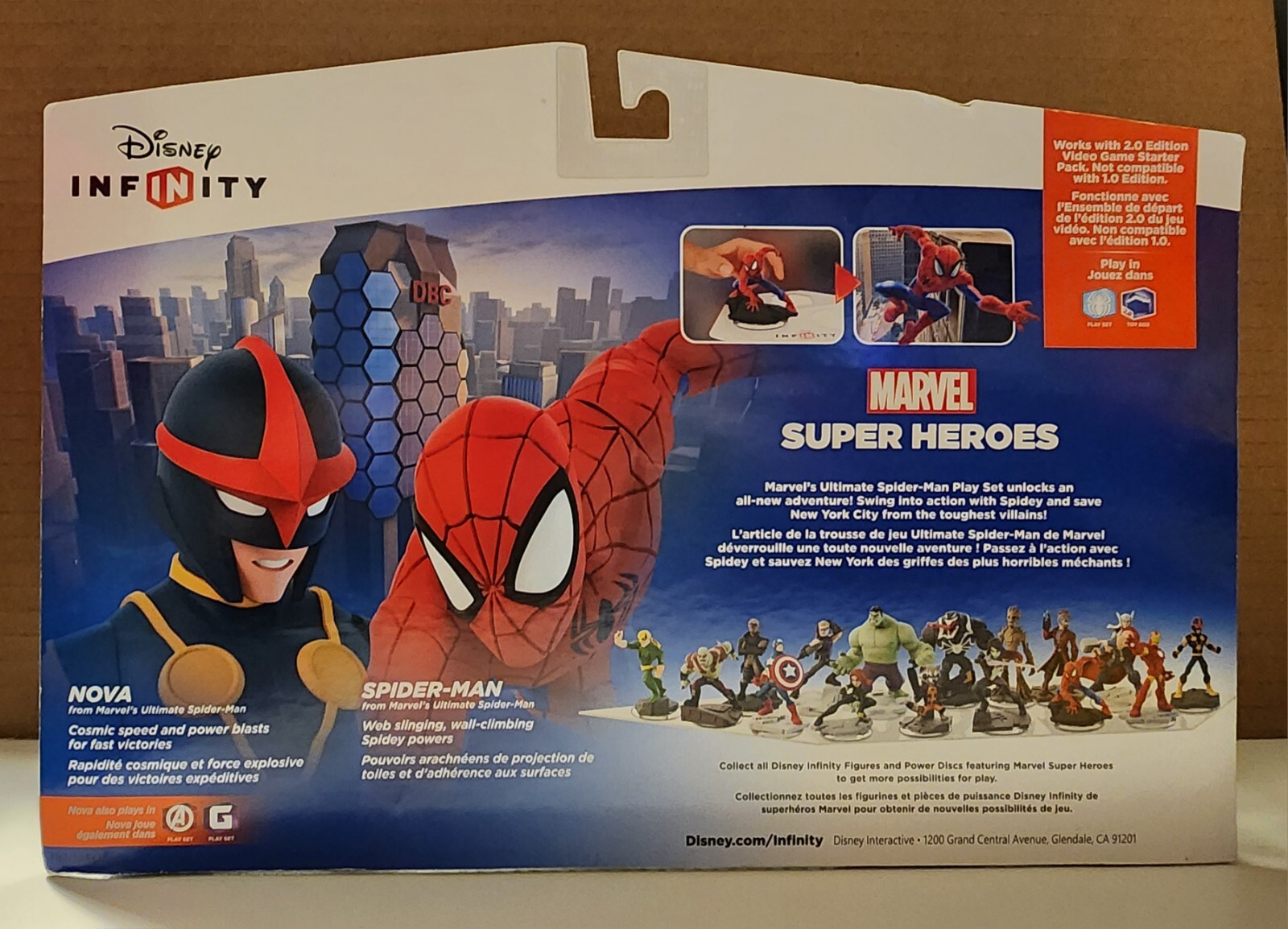 Disney Infinity Marvel Super Heroes 2.0 Edition Spider Man Play Set ...