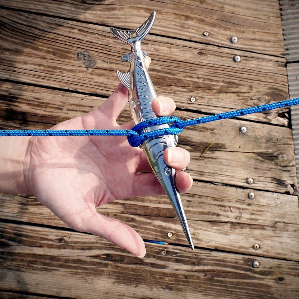 Multi-Purpose Stainless Steel Marlin Spike – Marlin Fish Replica ...