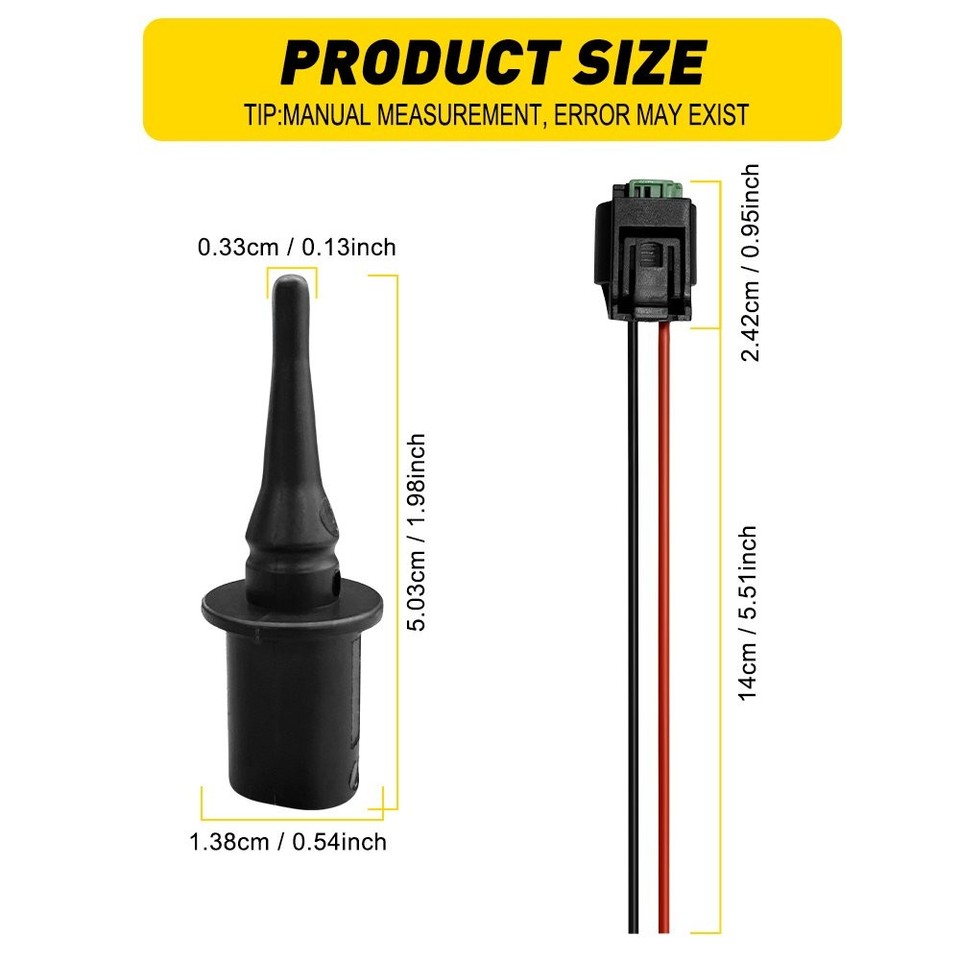2x Outside Air Temperature Sensor + Plug Fit Mercedes W203 W209 W211 ...