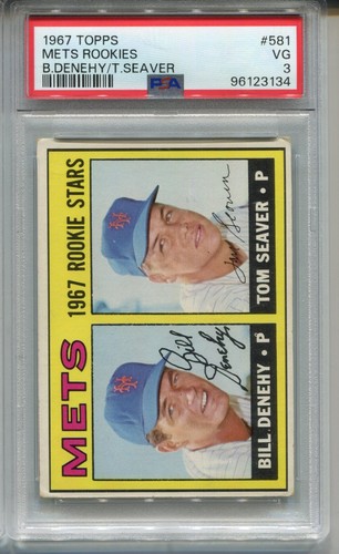 1967 Topps Baseball #581 Tom Seaver Rookie Card Graded PSA 3 | eBay