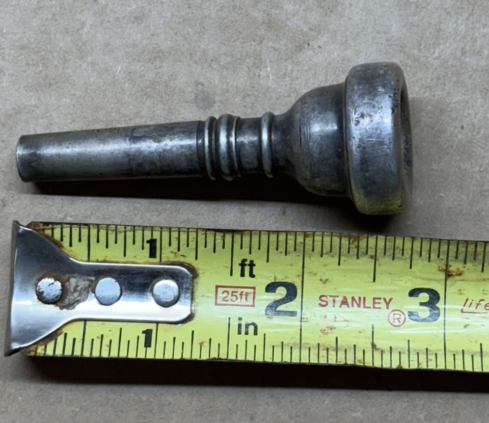 Vintage Distressed Besson 5 Cornet Trumpet Mouthpiece Made in England ...