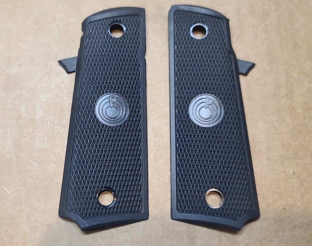 NOS OEM PARA ORDNANCE 1911 GRIPS BLK FULL SIZE Double Stack 45 ACP P14 ...