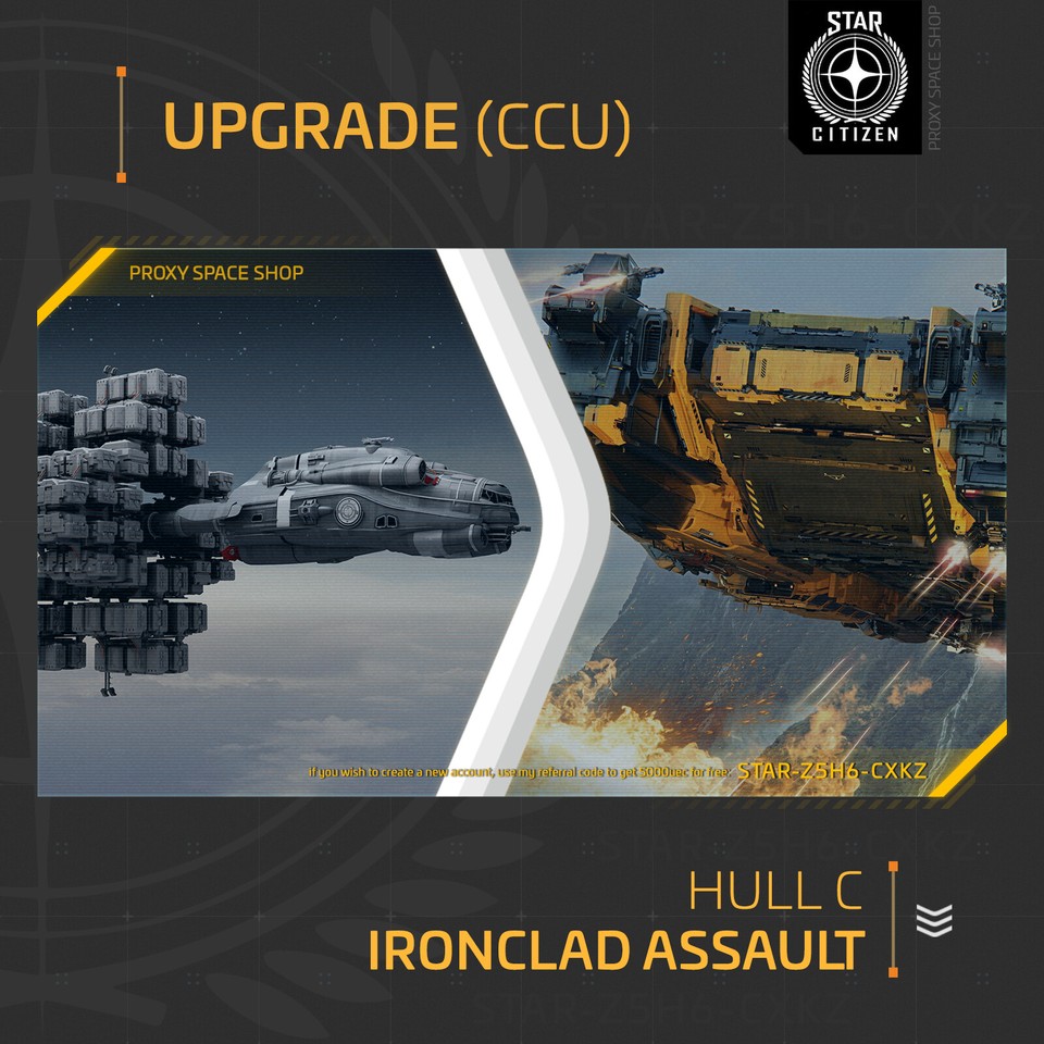 Star Citizen - DRAKE IRONCLAD ASSAULT - UPGRADE - (CCU) | eBay