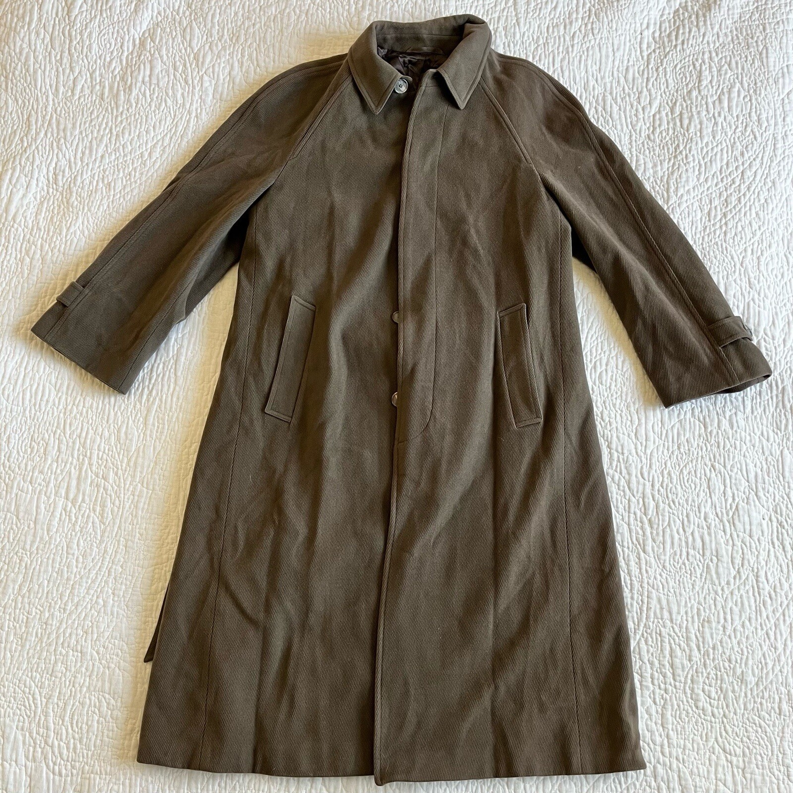 Hugo Boss Men’s Jacket Brown Classic Trench Over Coat… - Gem