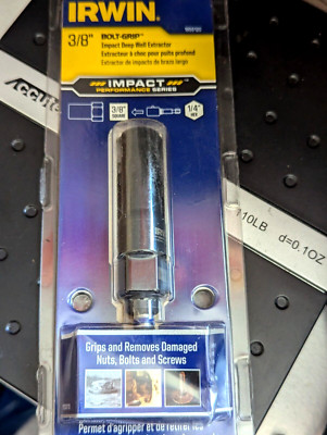 New Irwin Bolt Grip 1859120 3/8" IMPACT DEEP WELL EXTRACTOR Nut Screw ...