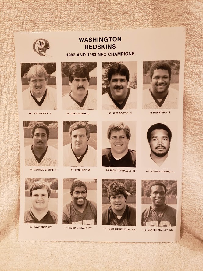 RARE Washington Redskins 1982-83 NFC Champions Team Issued B&W Press ...