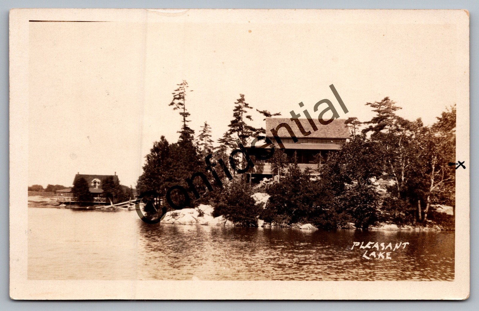 Real Photo Homes Lake Pleasant Stratford Adirondack NY New York RP RPPC ...