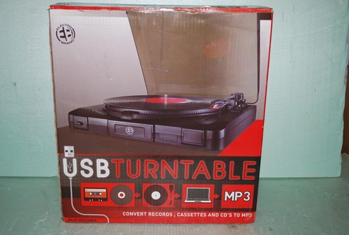 USB TURNTABLE ELECTRO BRAND CONVERTS TO MP3 | eBay