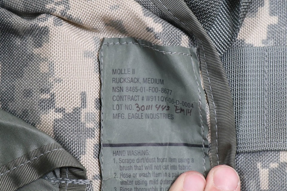 Complete US Military Medium Rucksack Molle II ACU Backpack UCP Digital ...