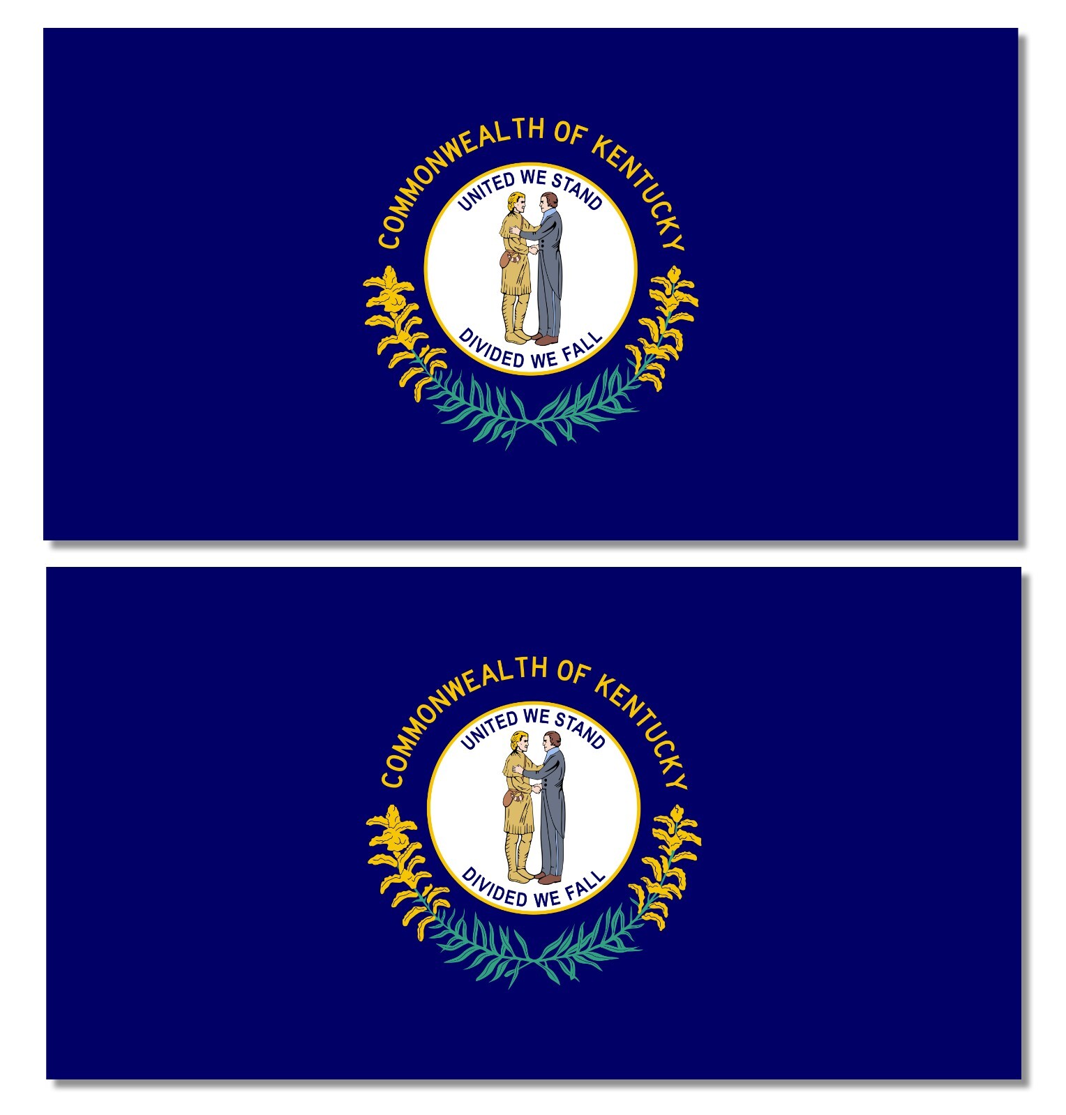 x2 Kentucky KY State Flag Car Truck Window Bumper Laptop Vinyl Sticker ...