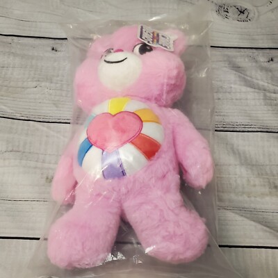 Care Bears TARGET Exclusive HOPEFUL HEART BEAR Plush RAINBOW Pink 2021 ...
