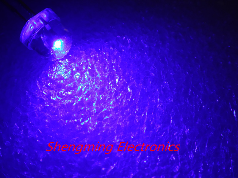 100PCS 5MM Straw Hat LED Blue led light Led lamp | eBay