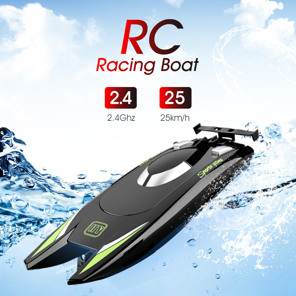RC Boat for KidsAdult 25KM/H High Speed 2.4G 2CH Remote Control Racing ...