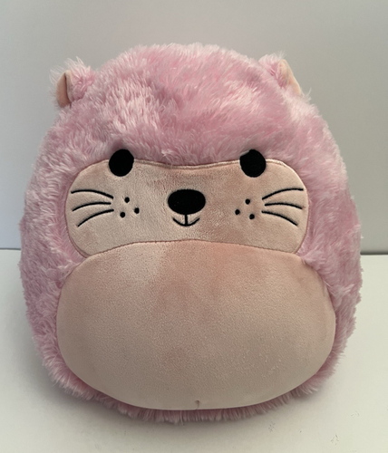 Squishmallow Anu the Pink Fuzzy Otter 10” Plush Fuzzamallow Toy Stuffed ...