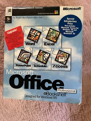 vintage Microsoft Office Professional Designed for Windows 95 | eBay