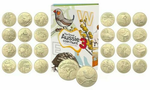 2022 great Aussie coin hunt 3 full set 26 coins and sent with a offical ...