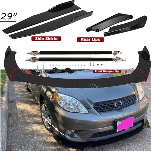For Toyota RAV4 Front Rear Bumper Lip Side Skirt Splitter Chin Spoiler ...