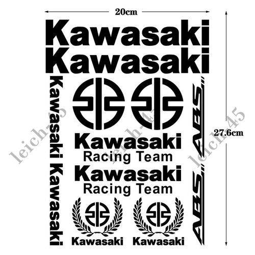 motorcycle fuel tank emblem decals reflective badge stickers H2R Ninja ...